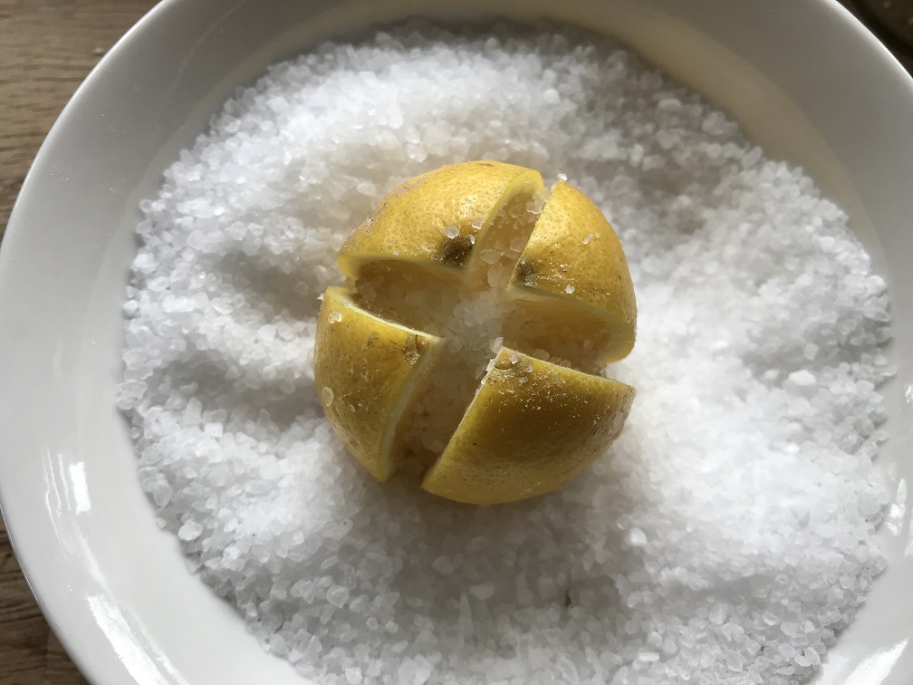 Saltede citroner – Hakkesnitte